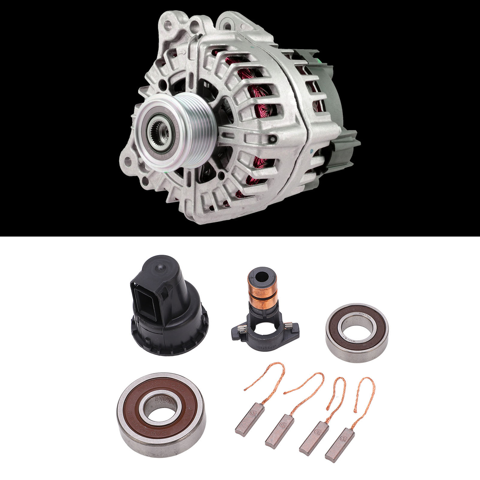 Alternator Repair Kit Slip Ring Brushes Bearings Set 230090 Part For | eBay