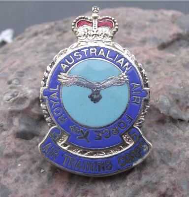 Antique Australian Royal Air Force RAAF Air Training Corps Squadron Pin ...
