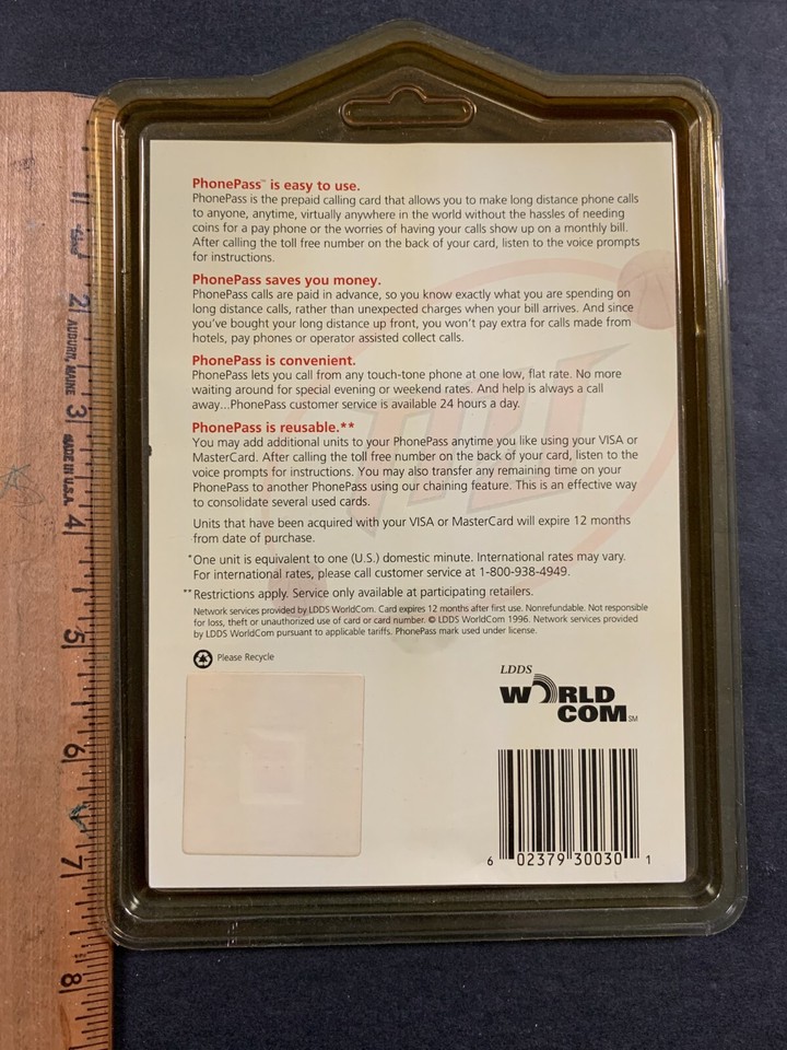 1996 MICHAEL JORDAN PHONE PASS CARD BRAND NEW SEALED (AA) | eBay