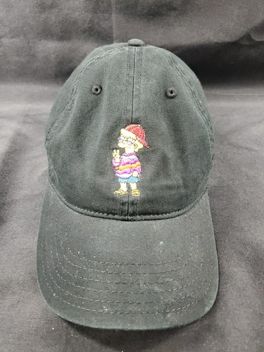 The Simpsons Hat Cap Mad Engine Lisa Simpson Distressed Black Peace ...
