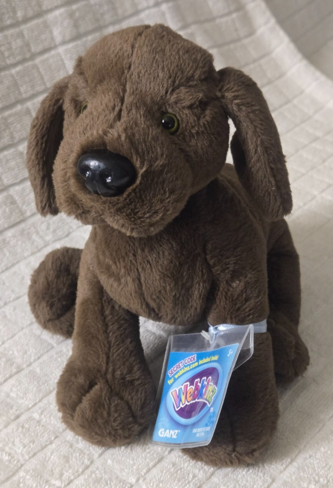 Ganz Webkinz Cocoa Lab HM689 Plush Unused Sealed Code Retired Dog Pup ...