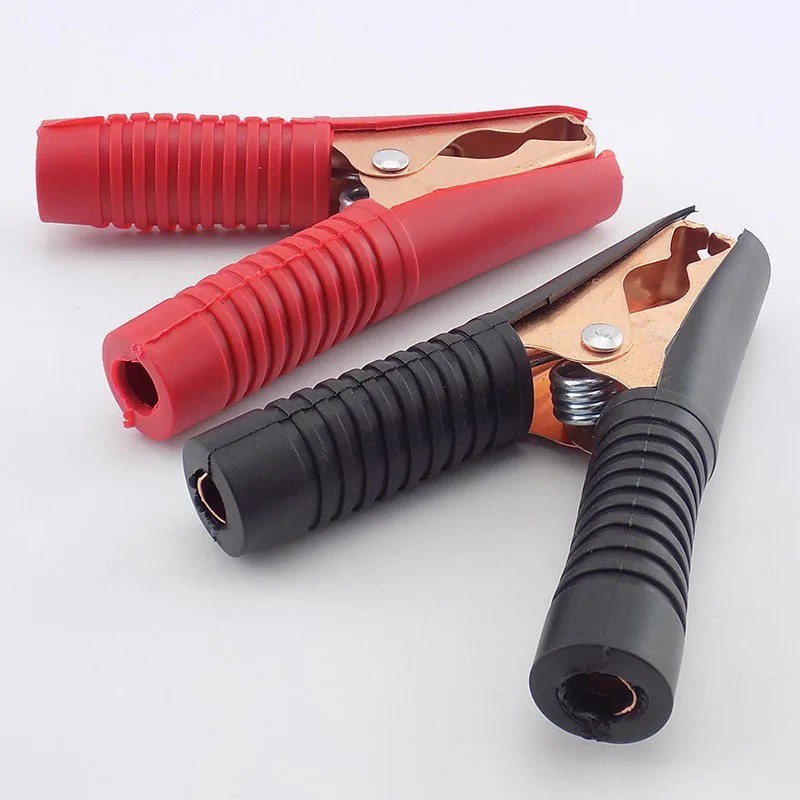 Crocodile Clips Alligator Clamps Electrical Cable Terminal Car Battery ...