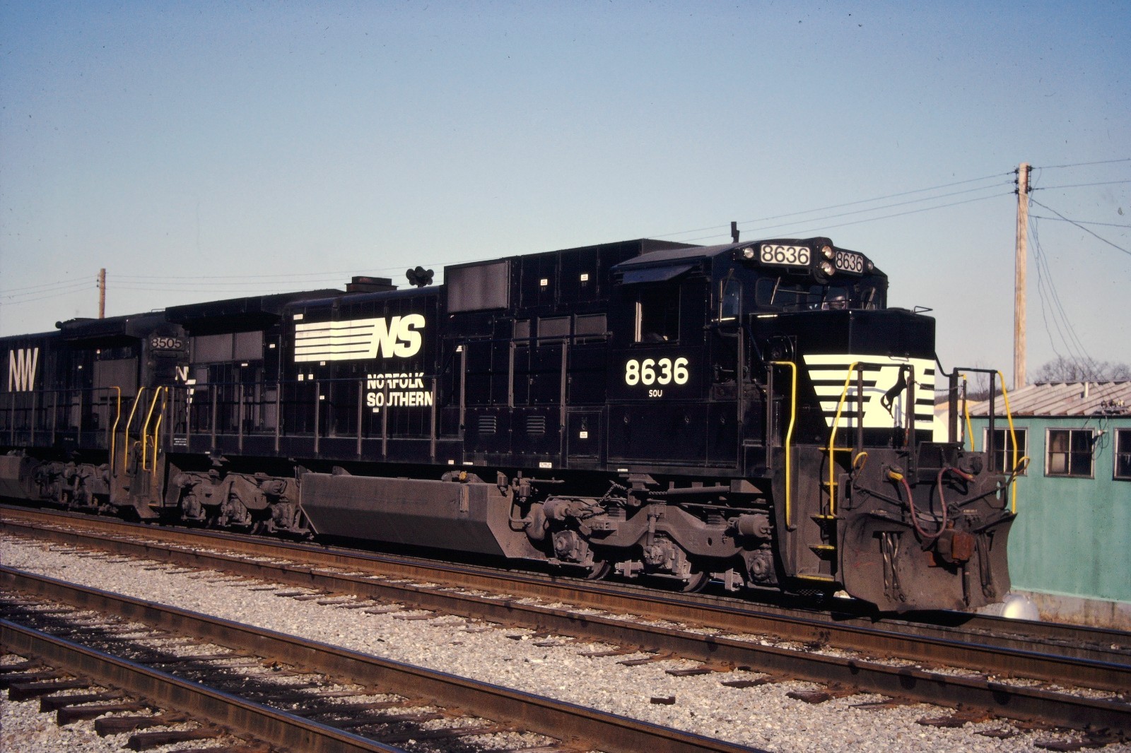 Original Slide NS Norfolk Southern C39-8 8636;May 1986 | eBay