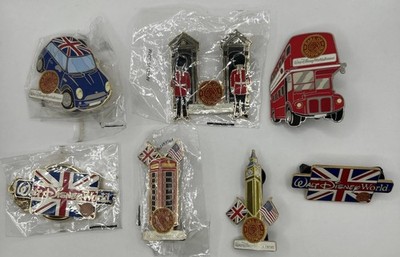 London Earl of Sandwich Disney pin lot of 6 pins & 1 keychain! | eBay