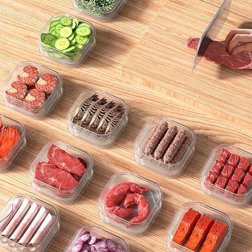 Plastic Storage Box Container Food Grade Fridge Freezer Organizer Tub ...