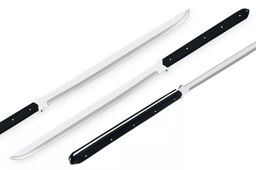 UBR CUSTOM HANDMADE D2 TOOL STEEL JAPANESE NINJA SAMURAI SWORD WITH ...