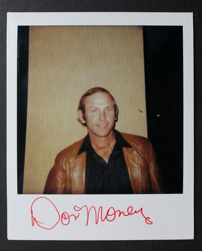 Don Money Phillies Brewers Autographed Signed Polaroid Candid 4x4 Photo ...