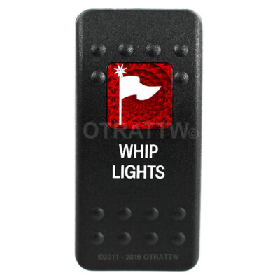 OTRATTW Carling Technologies Contura II Rocker Switch, WHIP LIGHTS, RED ...