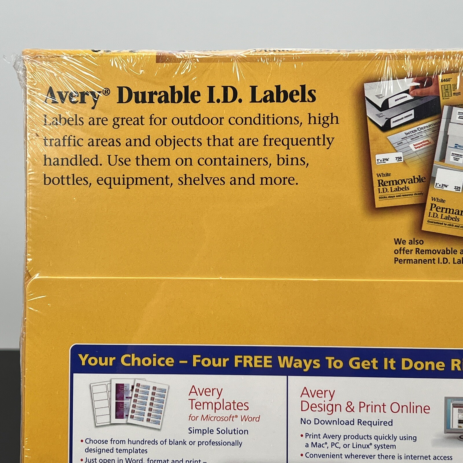 Avery 6575 Durable ID Labels 8-1/2 x 11 White 50 Labels (AVE6575) - NEW ...