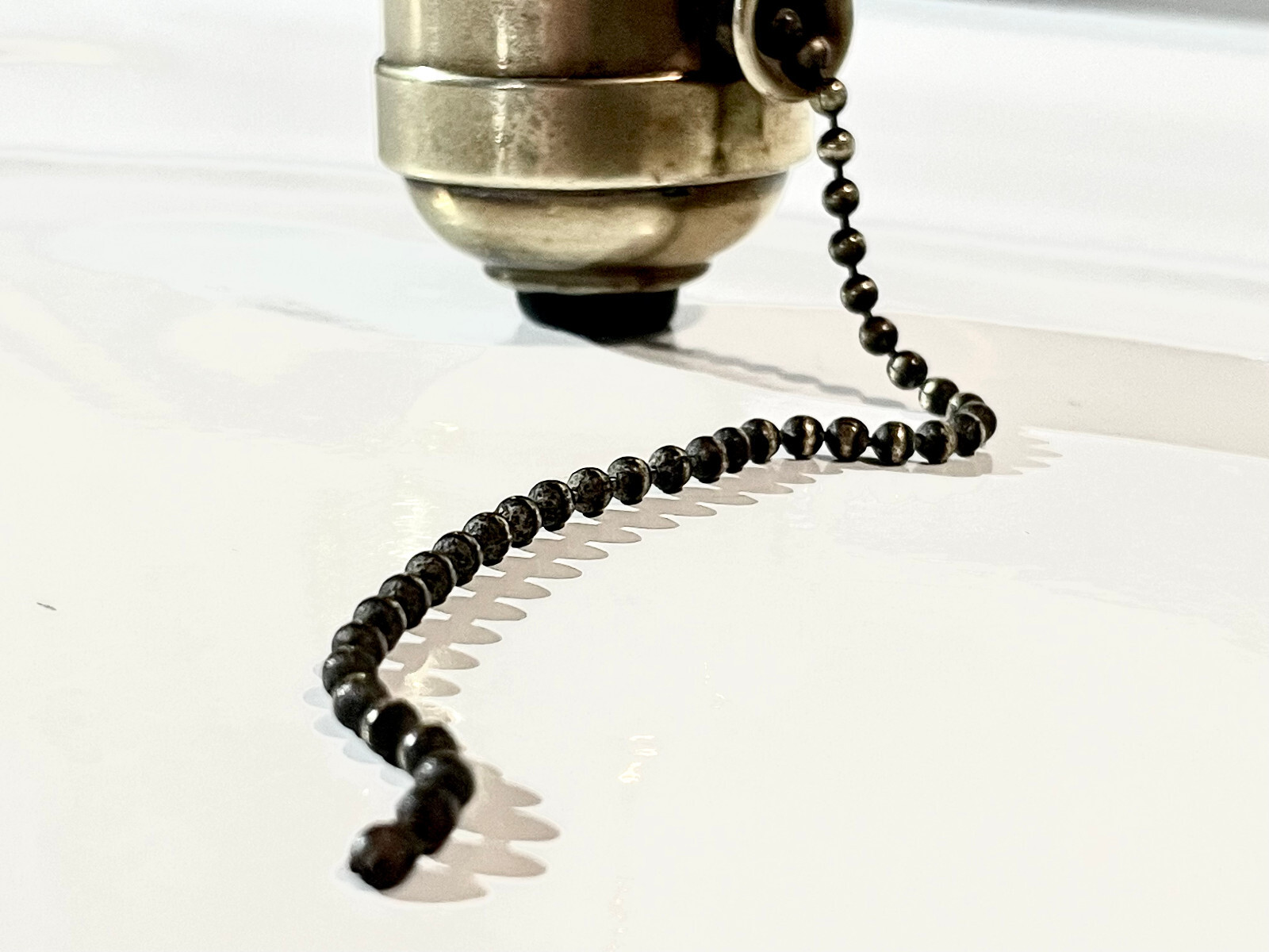 Vintage HUBBELL Lamp Socket Pull Chain Light Fat Boy Brass Restore ...