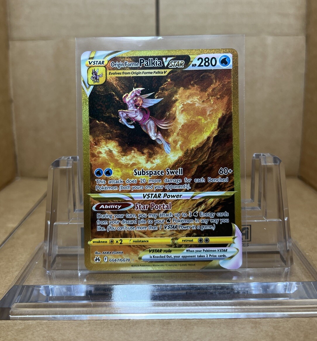 Origin Forme Palkia V Star Gold Card Pokemon Crown Zenith GG67/GG70 NM ...