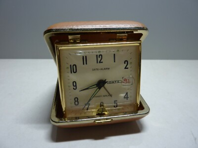 VINTAGE Phinney Walker TRAVEL Alarm Clock Made IN JAPAN Folding | eBay