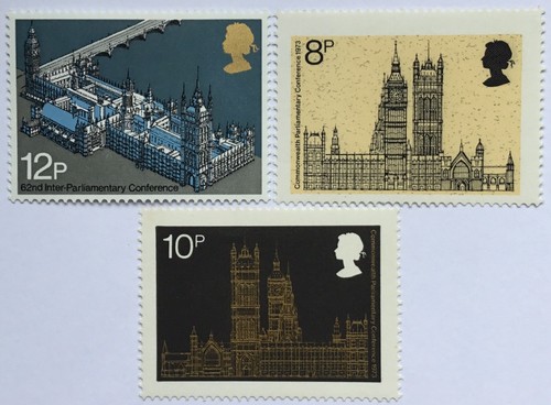 Houses Of Parliament Big Ben London Stamps x3 - MNH - Postage Combined ...