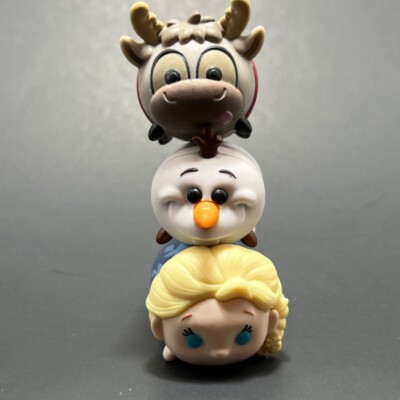 Disney Tsum Tsum Vinyl Figures: Elsa, Olaf & Sven from Frozen Lot of 3 ...