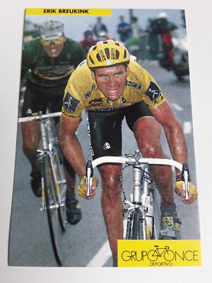 CYCLISME Carte cycliste ERIK BREUKINK Équipe ONCE 1993 . | eBay