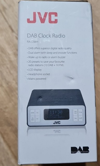 JVC RA-D38H DAB/FM Clock Radio - Grey for sale online | eBay