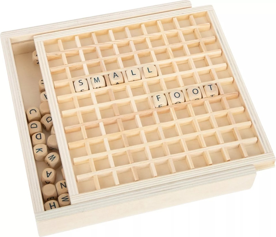 Word Tiles Educate, Made of FSC 100%-Certified Wood, Learning Toy for ...