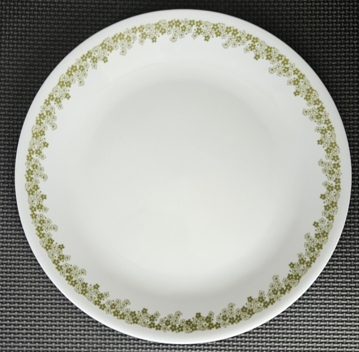 12 Corelle Corning Green Spring Blossom Large Flowers Daisy Dinner ...
