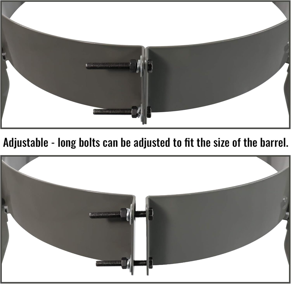Deer Feeder 55 Gallon Barrel Band Leg Mounting Kit 705353348037| eBay