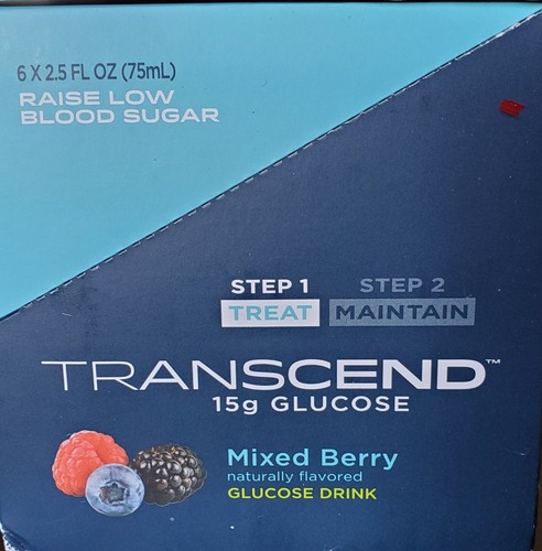 Transcend 15g Glucose - Mixed Berry - Six 2.5 fl. oz. Expires 02/16 ...