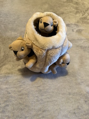 Outward Hound Hide-A-Squirrel Squeaky Plush Dog Toy Hide and Seek 4 ...