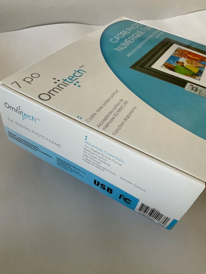 NEW OmniTech 7 Inch Digital Photo Frame | eBay