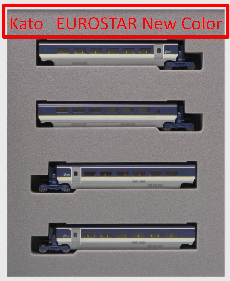 Kato 10-1298 EUROSTAR New Color e300 4-Car Set Add On N Scale | eBay