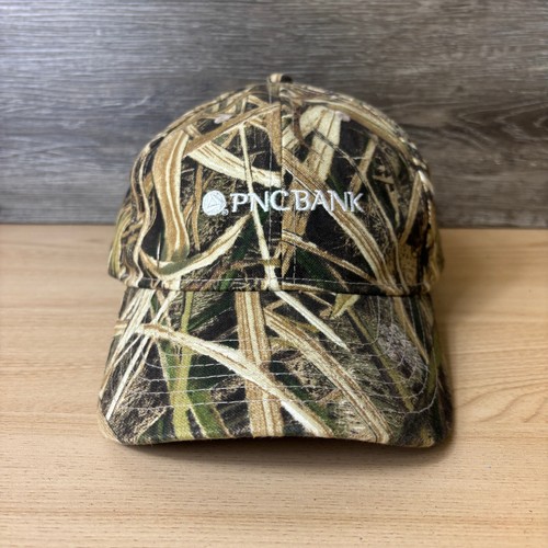 PNC Bank Hat Cap Strap Back Brown Camo Camouflage Hunting Outdoors ...
