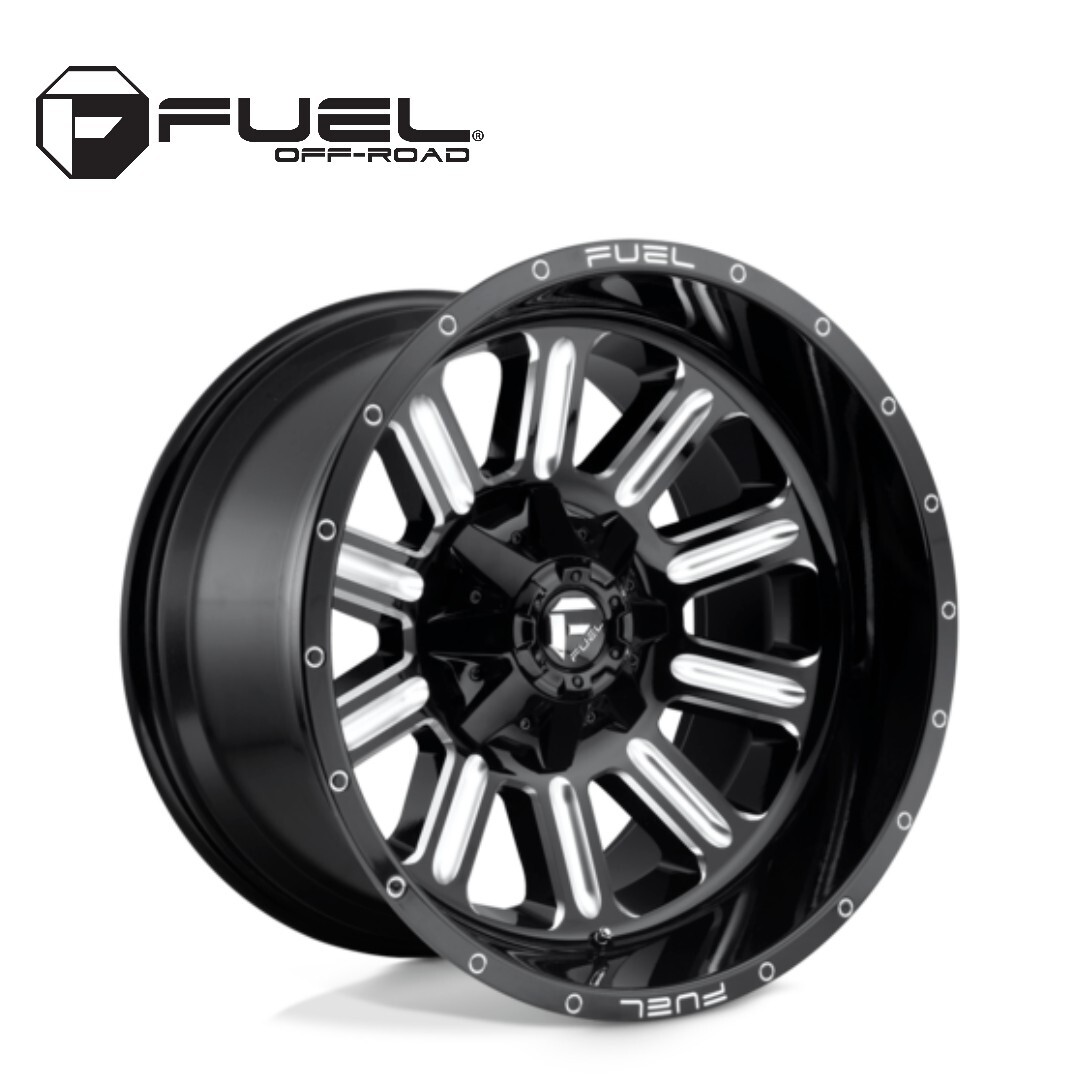 (1) New 15" Fuel D620 Hardline 15x8 5x5.5 Lug Gloss Black Milled Wheel ...
