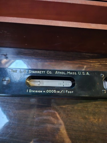 Starrett Master Precision Level No. 199; 15" (.0005in/foot)/ .04 mm W ...