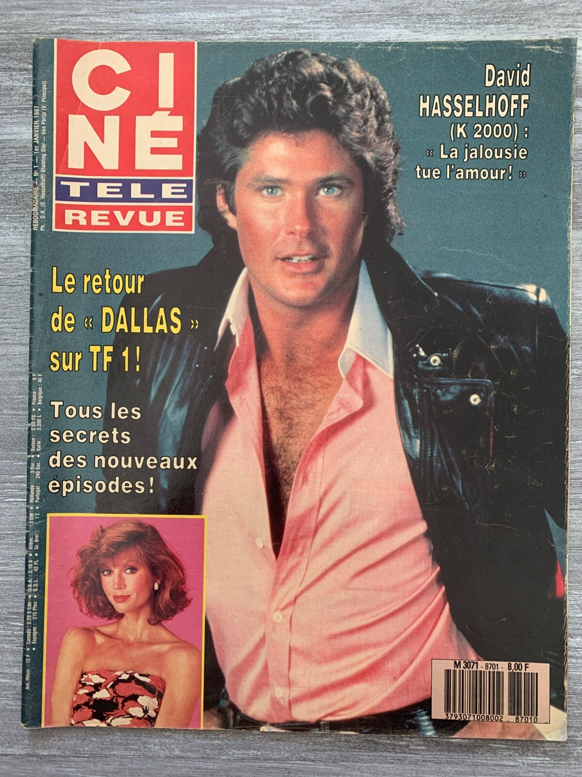 1987 CINI TELE REVUE French TV Magazine #1 VG+ 45 Knight Rider David ...