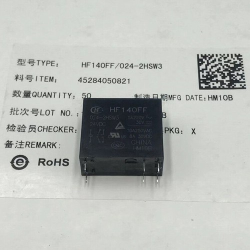 1PC HF140FF-024-2HSW3 Power Relay 24VDC 10A 6Pin #F19 | eBay