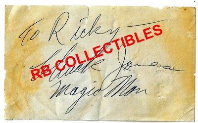 Chuck Jones "Magic Man" - Autograph - 1960's | eBay