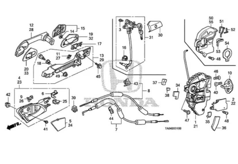 Genuine Honda Clip Door Cable 91691TA0003 OEM for sale online | eBay