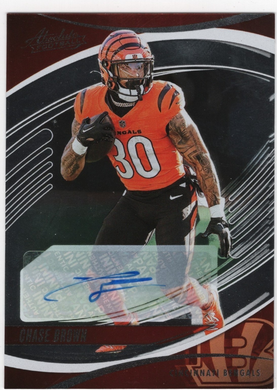2025 Panini Absolute - Chase Brown #98 Signatures (AU) for sale online ...