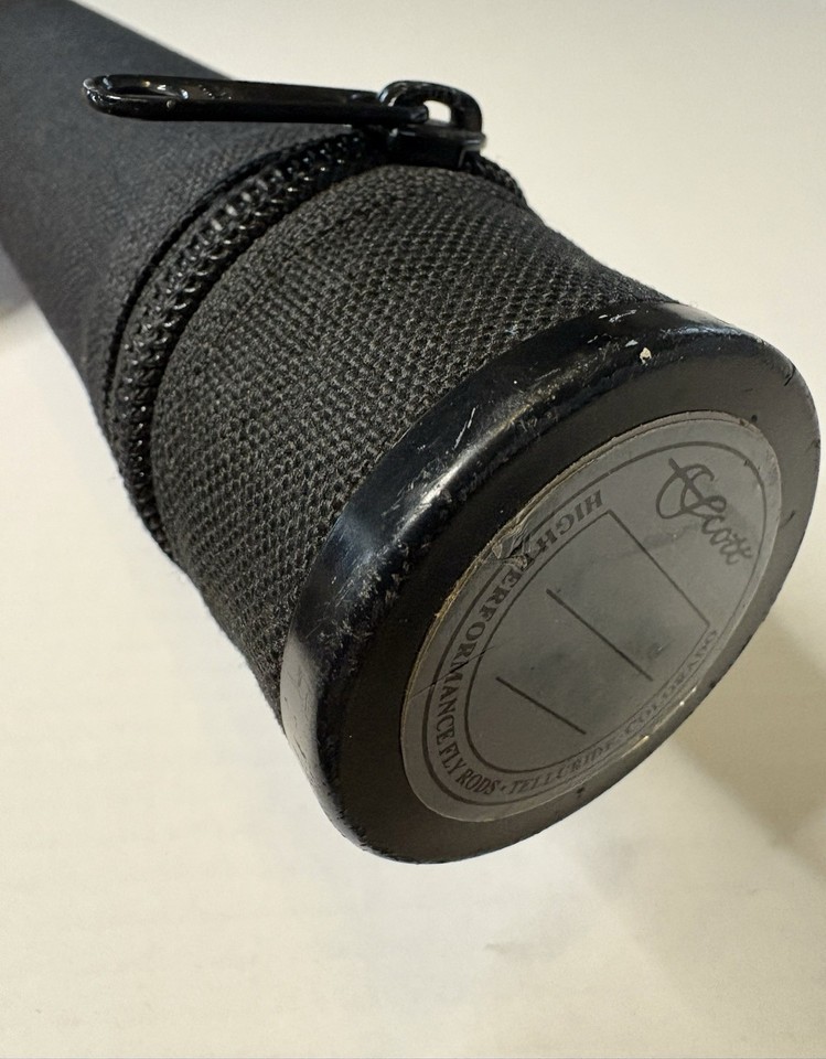 Scott Fly Rod Tube Canvas CASE ONLY Black With Red Letters & Handle 54 ...