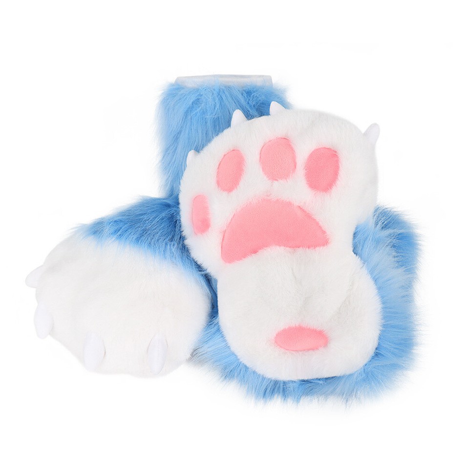 Fursuit Colorful Cat Paw Beast Foot Plush Furry Cosplay Tiger Claw ...