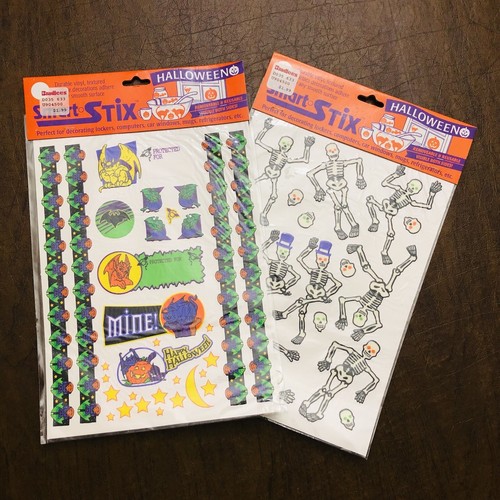 Smart Stix Vintage Halloween Decor Window Stickers Reusable Removable ...
