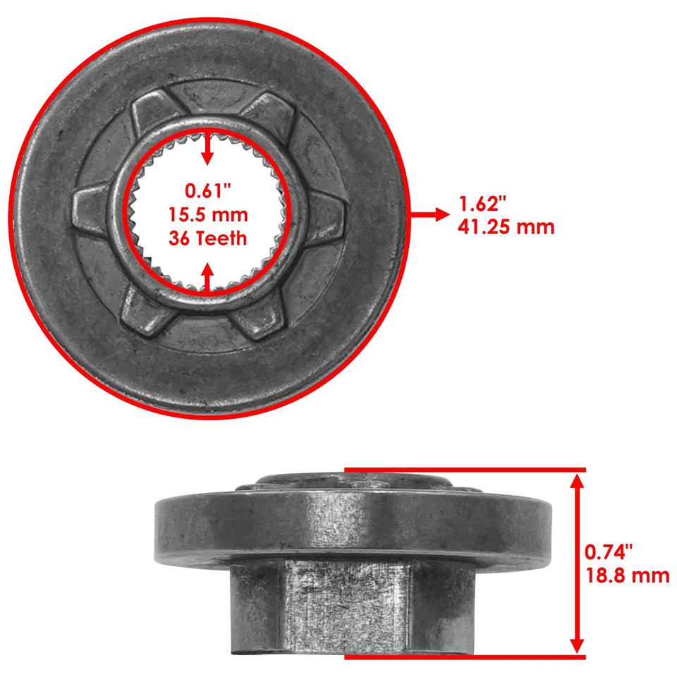 756-04002 956-04002 Transmission Pulley for Ryobi White Outdoor MTD Cub ...