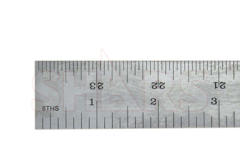24" Flexible Ruler / Rule Steel 8ths- 64ths Precision Machinist 4R R ...