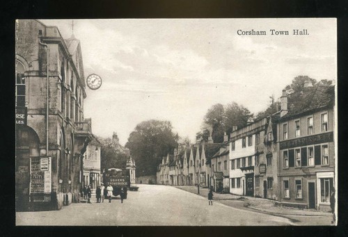 CORSHAM Wiltshire Town Hall with Ushers of Trowbridge Lorry outside ...