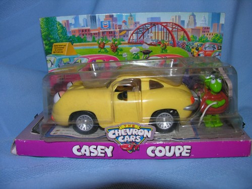 1998 THE CHEVRON CARS YELLOW CASEY COUPE TECHRON CARS W/ TURTLES | eBay