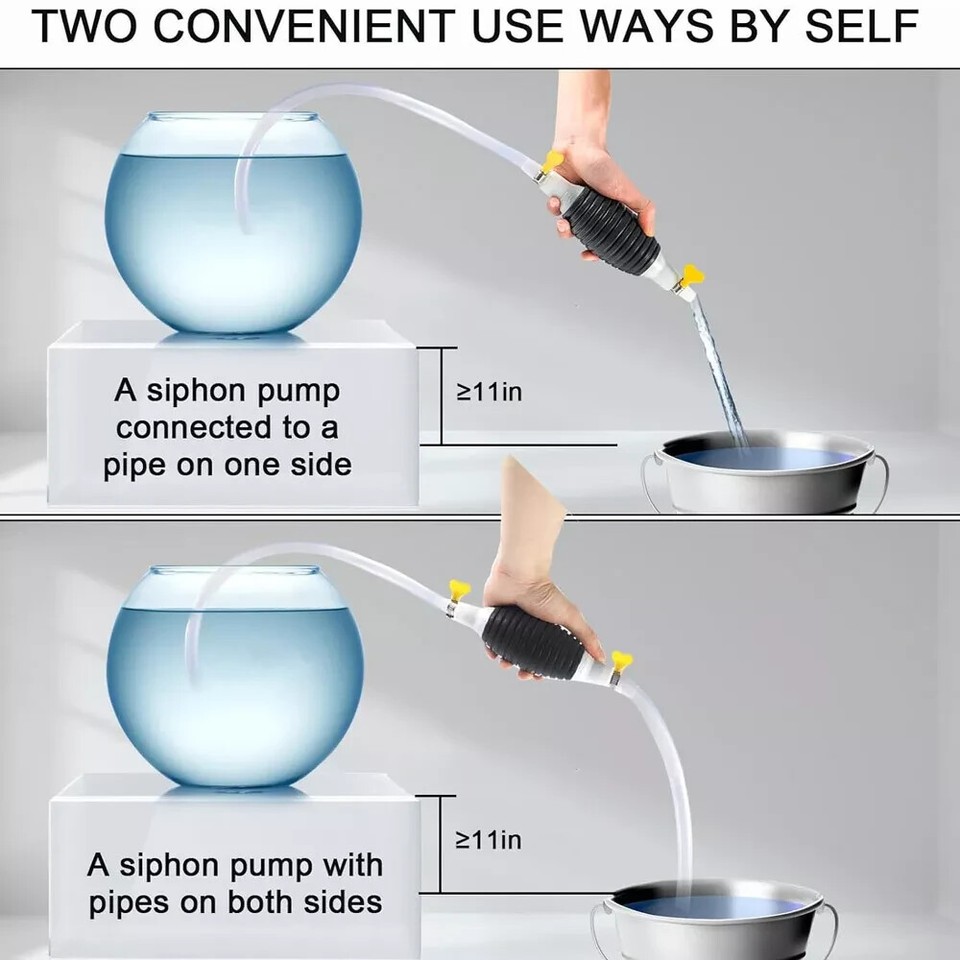 Car Fuel Tank Sucker High Flow Siphon Hand Pump for Liquid Transfer ...