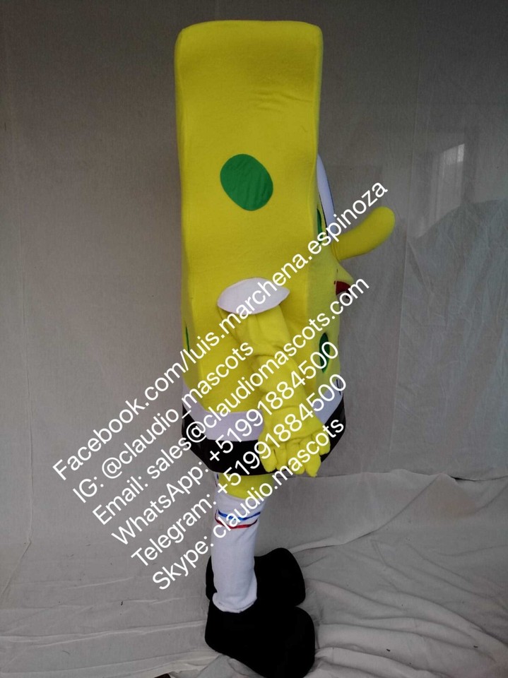 SPONGEBOB Mascot Costume cosplay botarga halloween cartoon Claudio ...