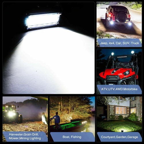 7" inch LED Work Light Bar Offroad Truck SUV ATV Driving Fog Pods Spot ...
