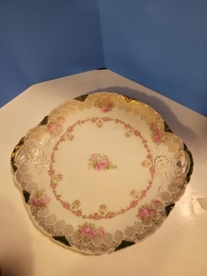 Rosenthal Versailles Bavaria 12"x10" Oval Serving Platter Pink Roses | eBay
