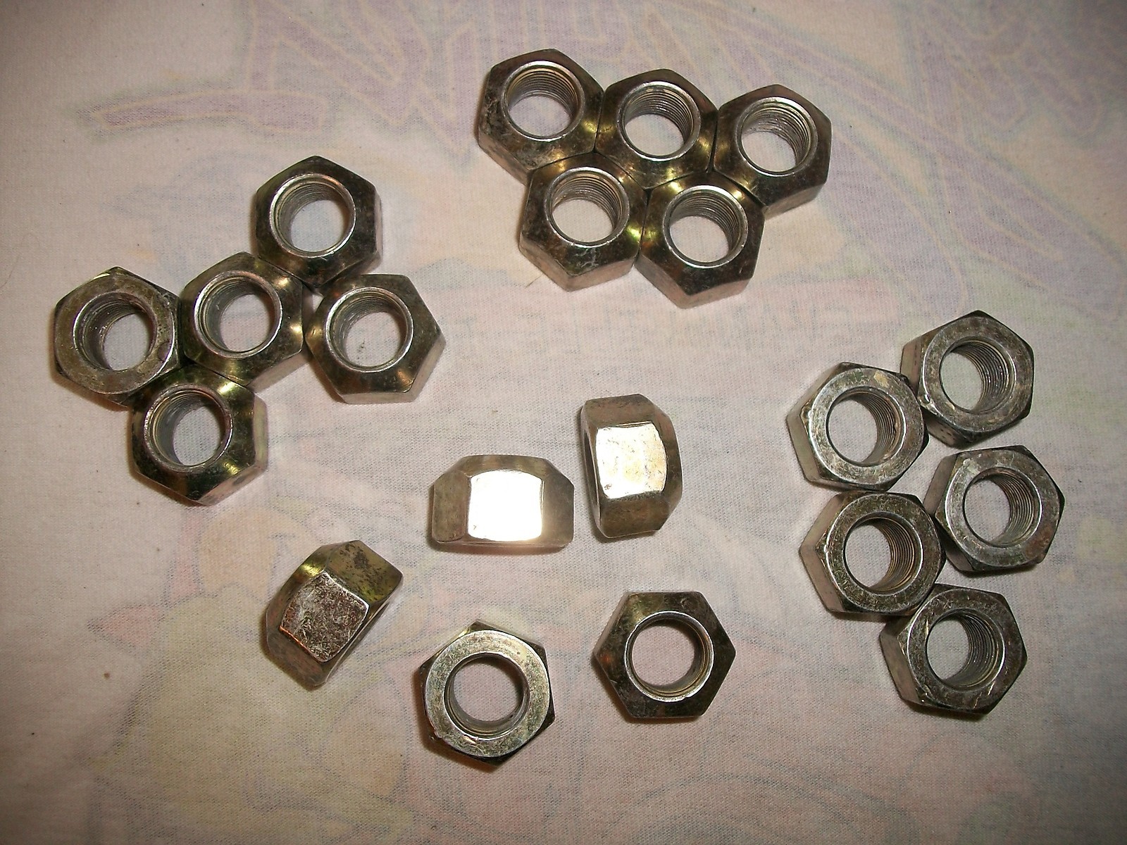 WHEEL LUG NUTS 1" SOCKET RACE STEEL 5/8" COURSE THREAD SINGLE CHAMFER ...