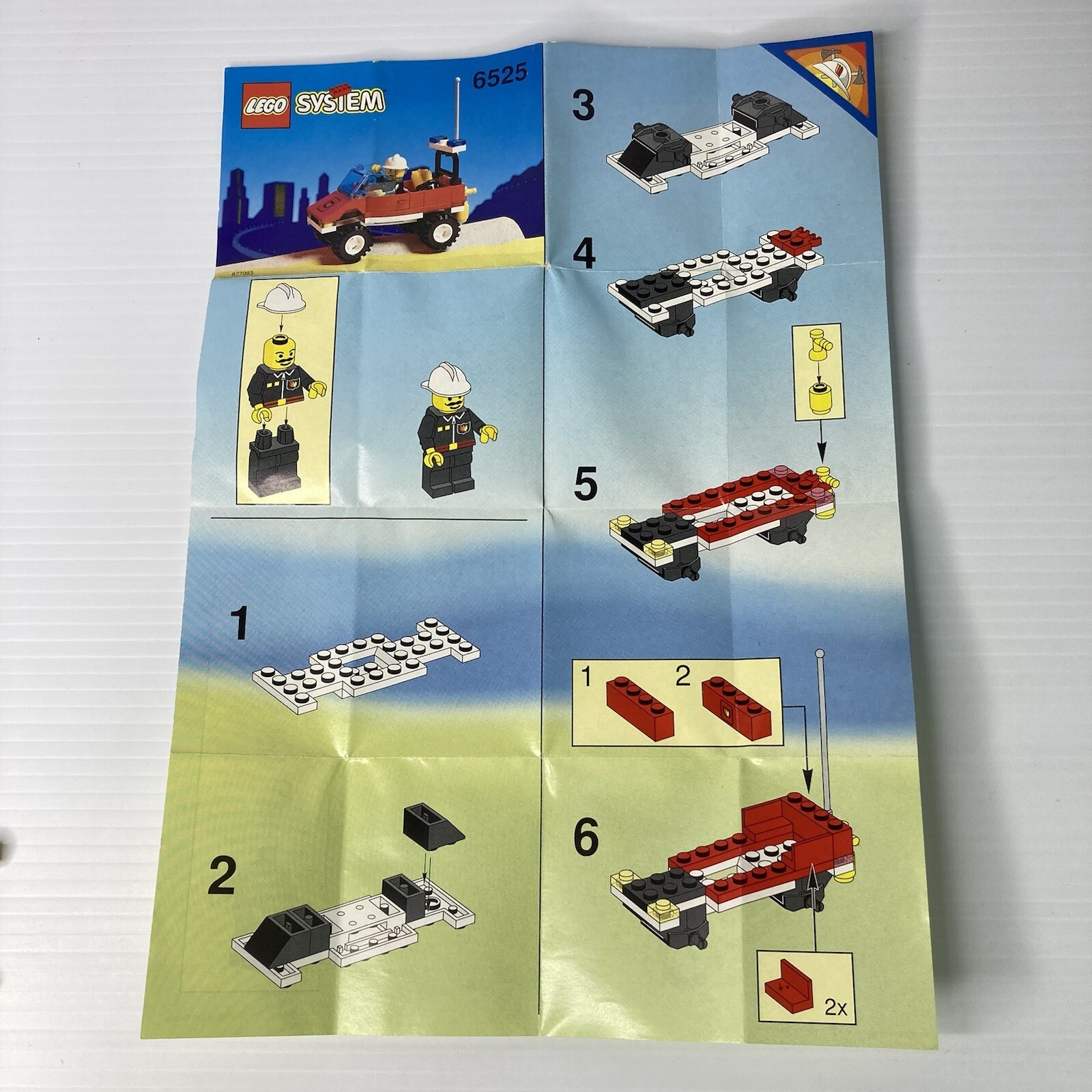 Lego City Town Set 6525 Blaze Commander (1995) - Missing Stickers | eBay