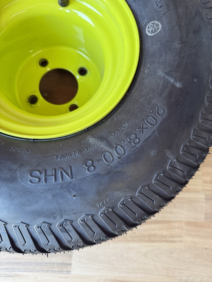 Rear Wheel Tire for Ryobi RYRM8060 T42Li 80V Riding Lawn Tractor (AX16 ...