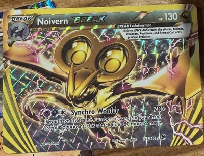 Pokémon BREAK Holo Card Lot - Noivern BREAK, Trevenant BREAK, Beheeyem ...